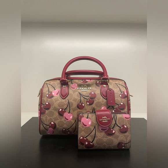 Coach | Bags | Nwt2pcs Coach Rowan Satchel Bag In Signature With ...